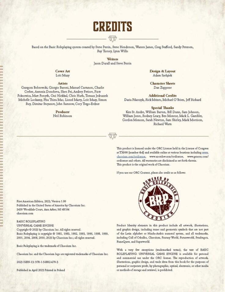 Elevate Your Gaming Experience with BRP's Universal Game Engine: A Comprehensive RPG Toolkit ...